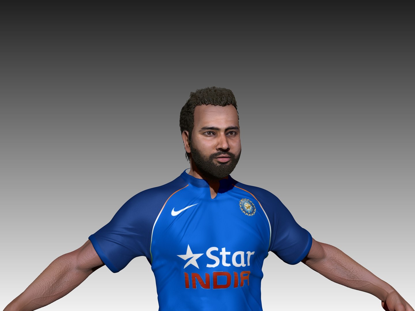 3D Rohit Sharma - TurboSquid 1342387