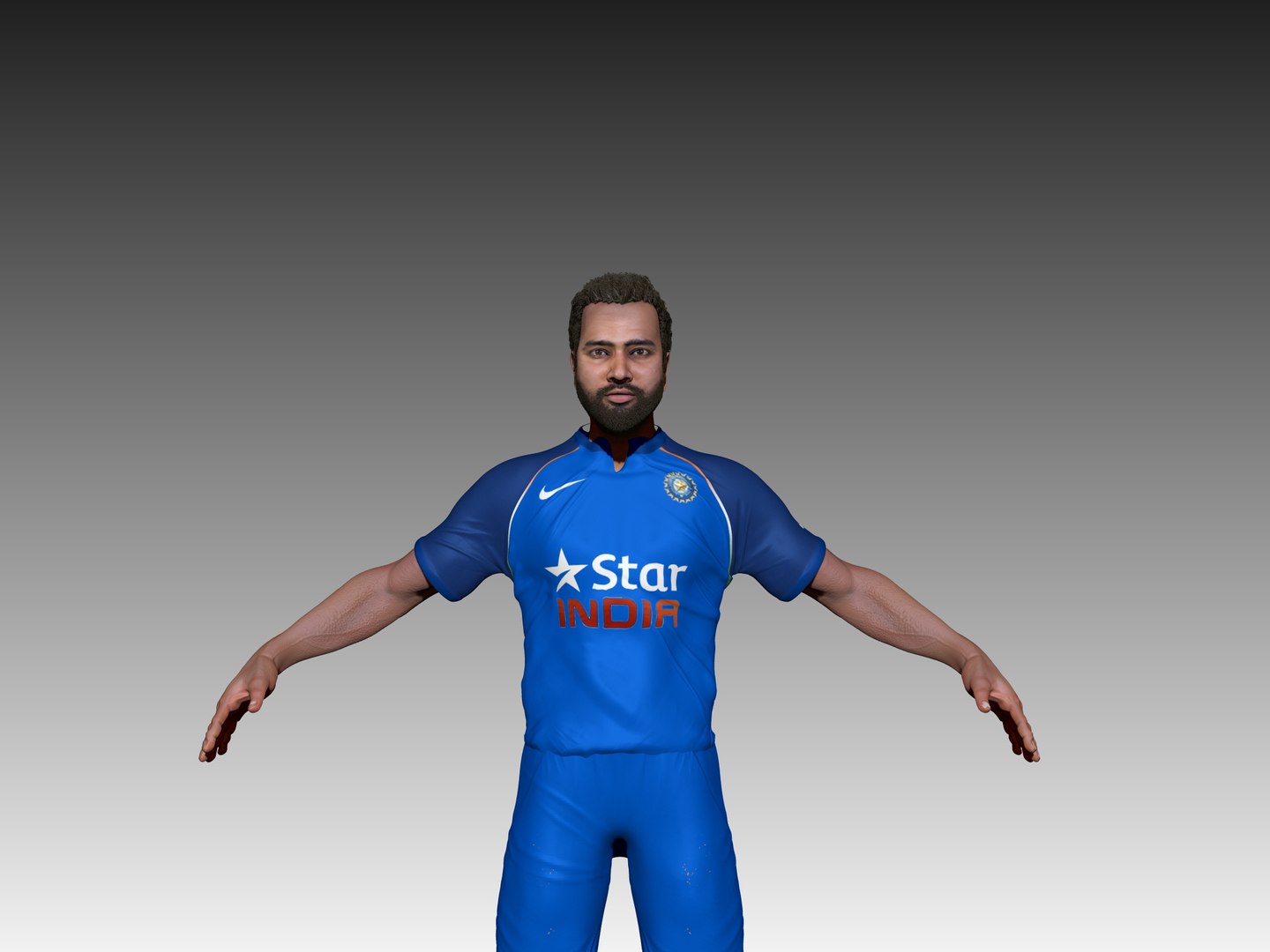 3D Rohit Sharma - TurboSquid 1342387
