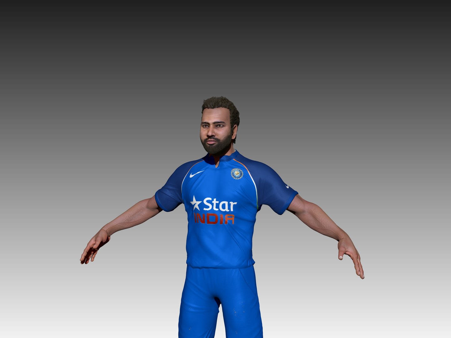 3D Rohit Sharma - TurboSquid 1342387