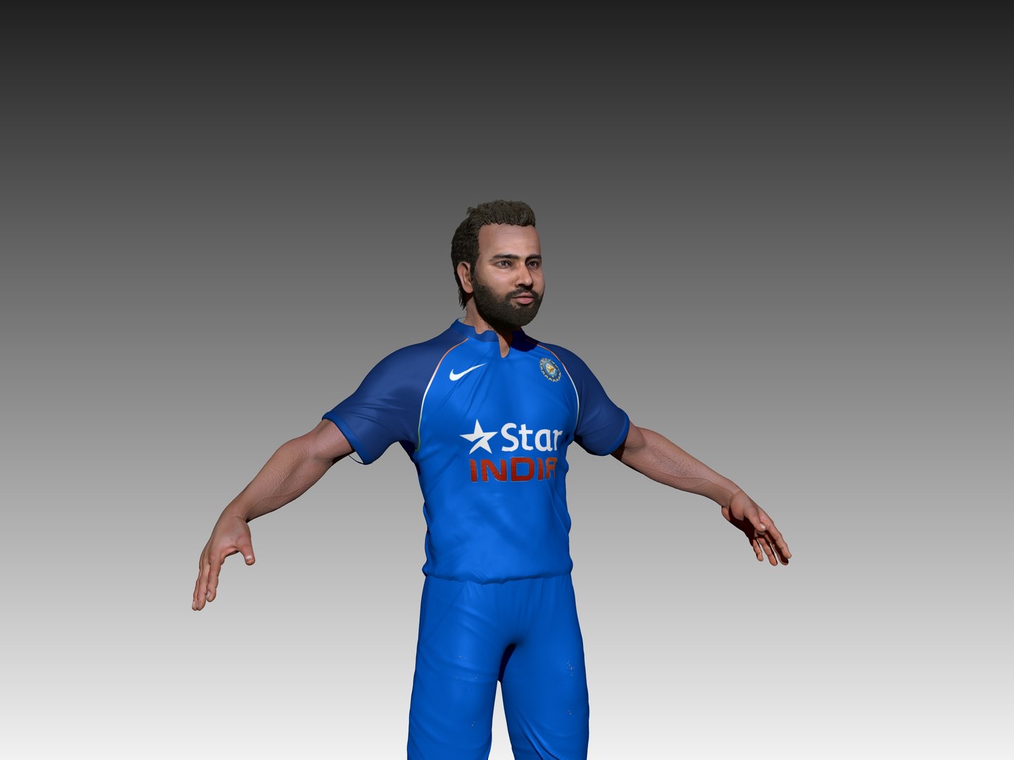 3D Rohit Sharma - TurboSquid 1342387