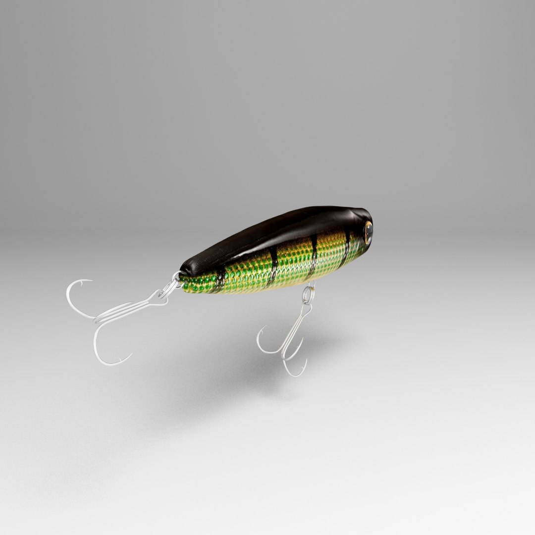 3d model popper lure