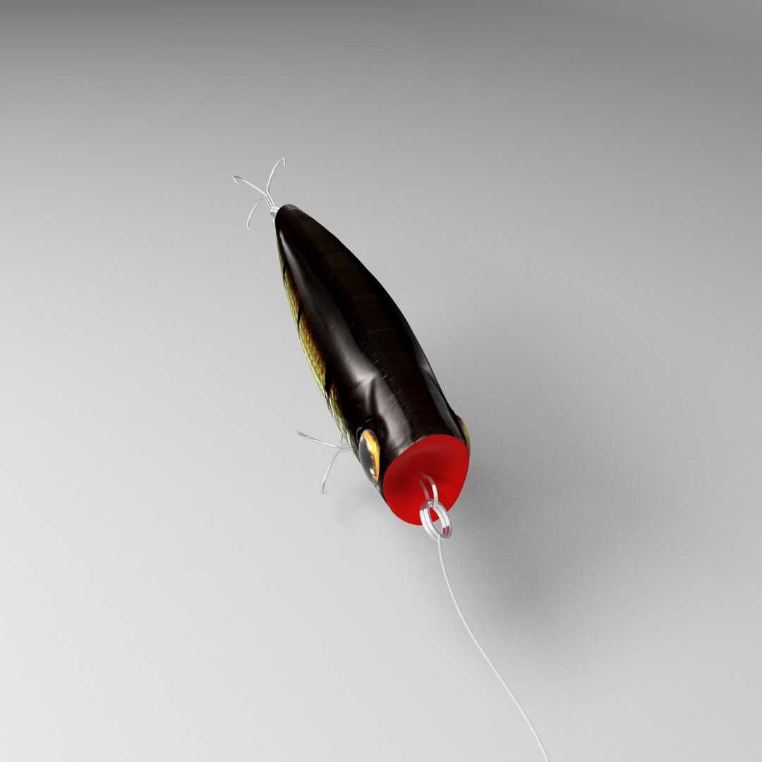 3d model popper lure