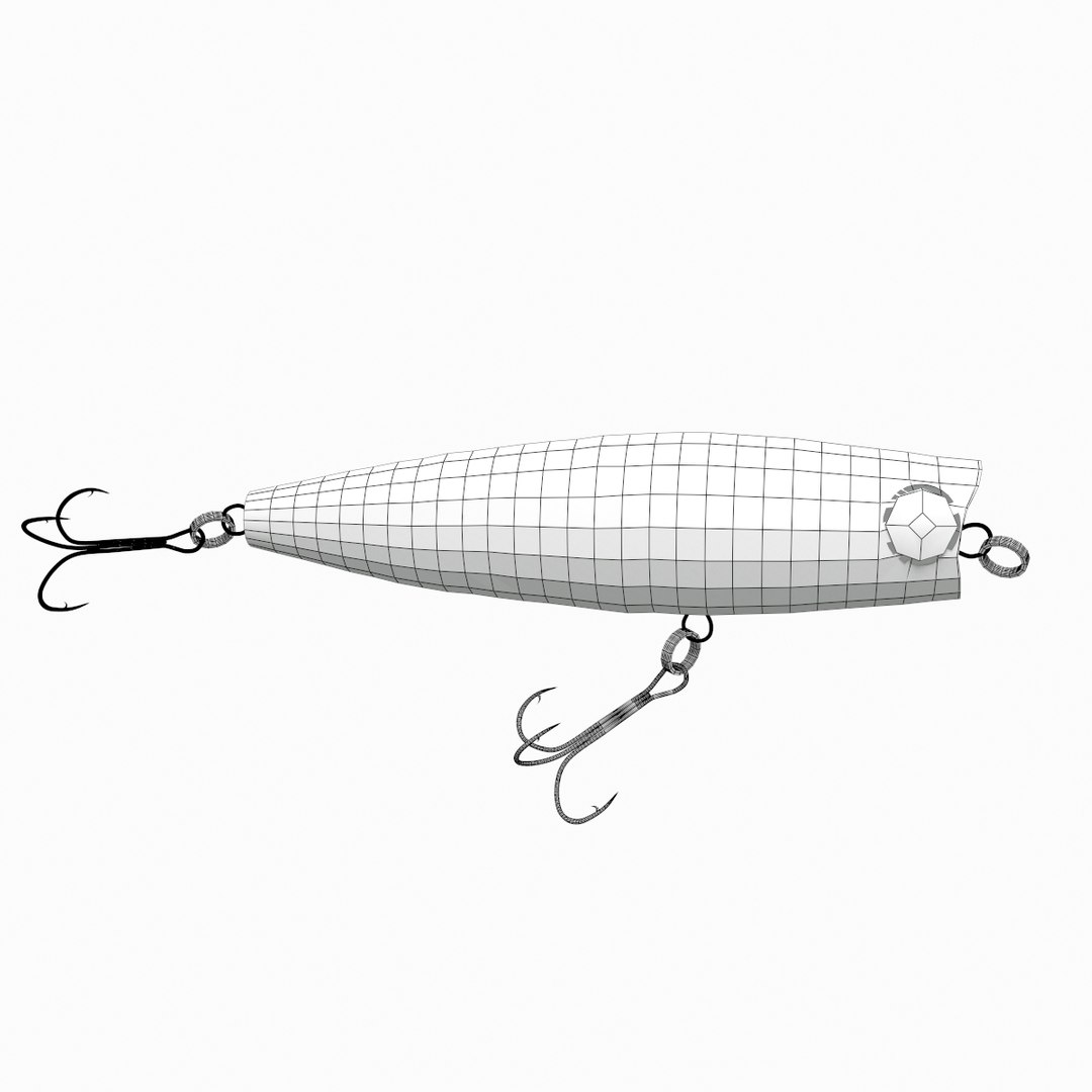 3d model popper lure