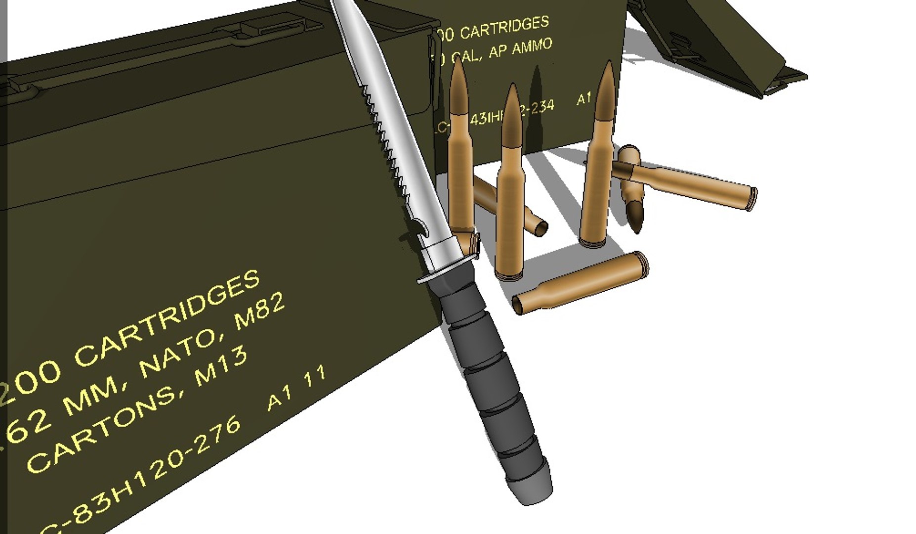 3D Box Gun Model - TurboSquid 1252392