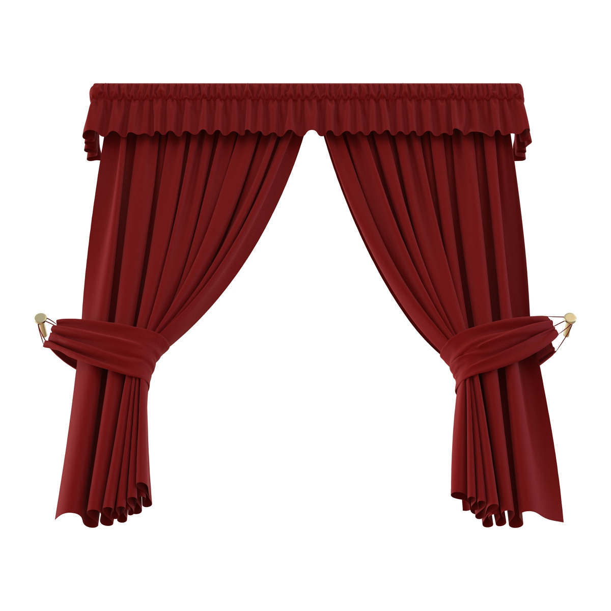 ma curtain 4 red