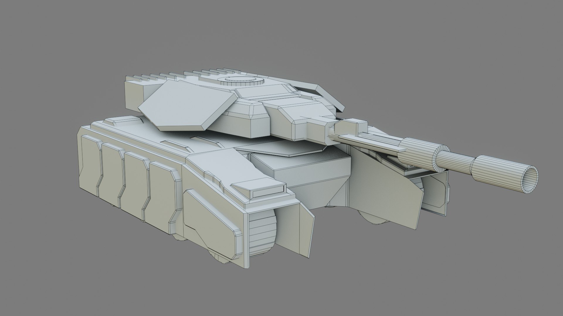3D Sci-Fi Military Tank - Low Poly - Game Ready - PBR - TurboSquid 1936127