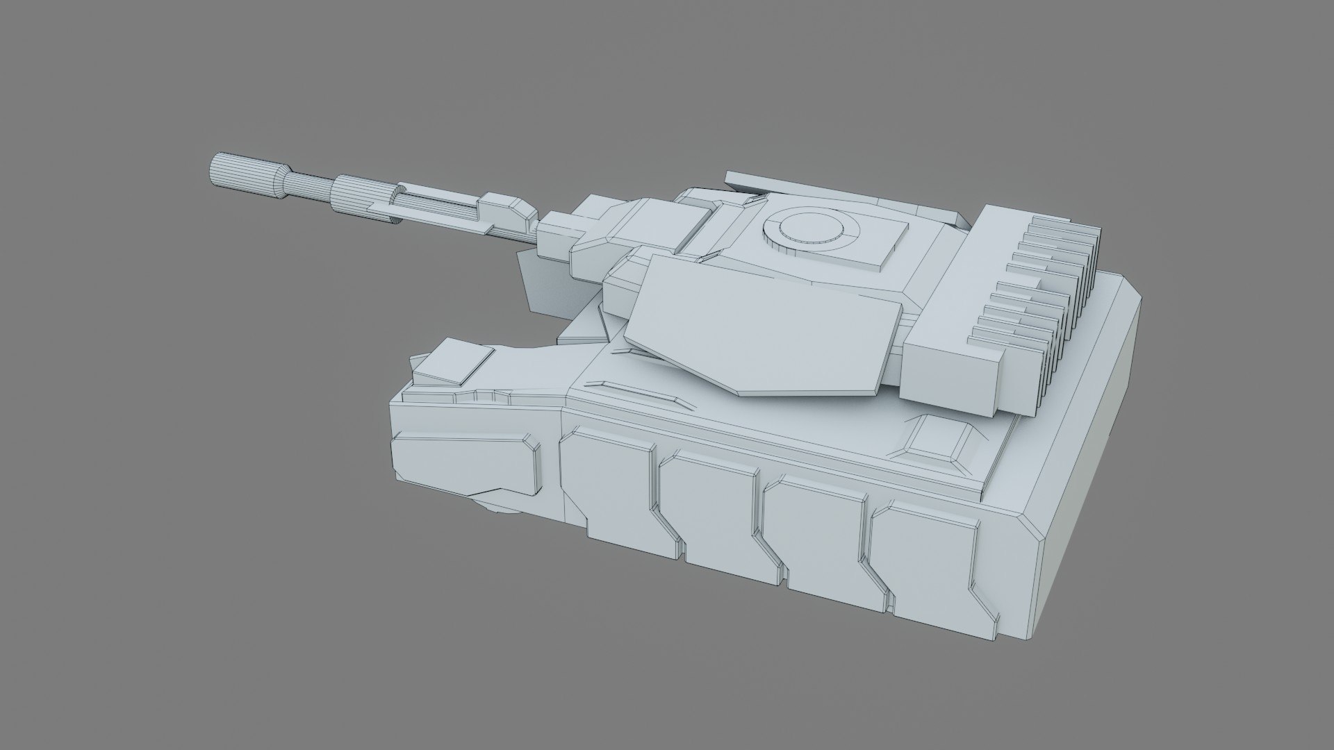 3D Sci-Fi Military Tank - Low Poly - Game Ready - PBR - TurboSquid 1936127