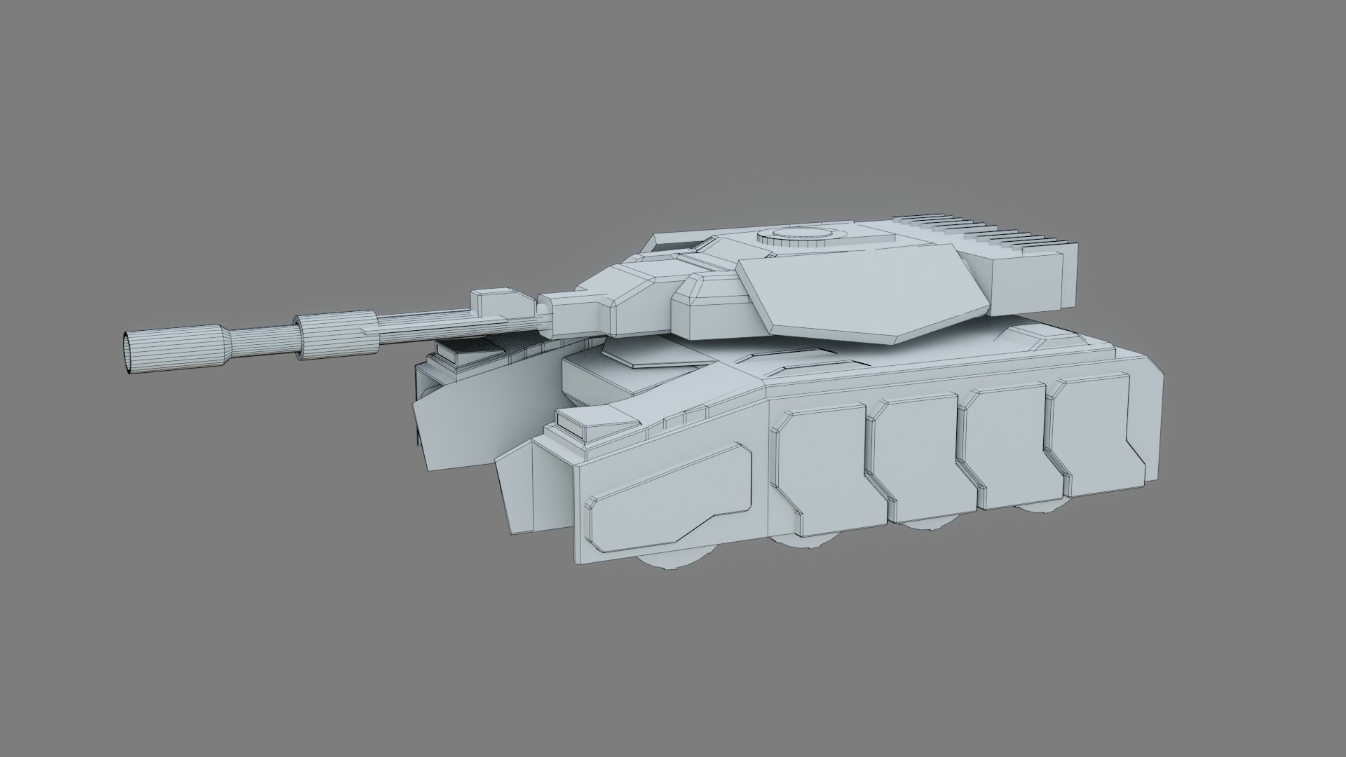 3D Sci-Fi Military Tank - Low Poly - Game Ready - PBR - TurboSquid 1936127