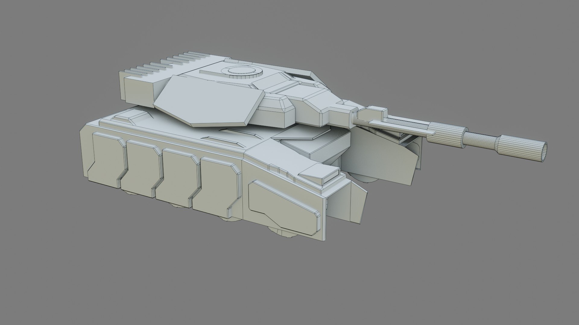 3D Sci-Fi Military Tank - Low Poly - Game Ready - PBR - TurboSquid 1936127