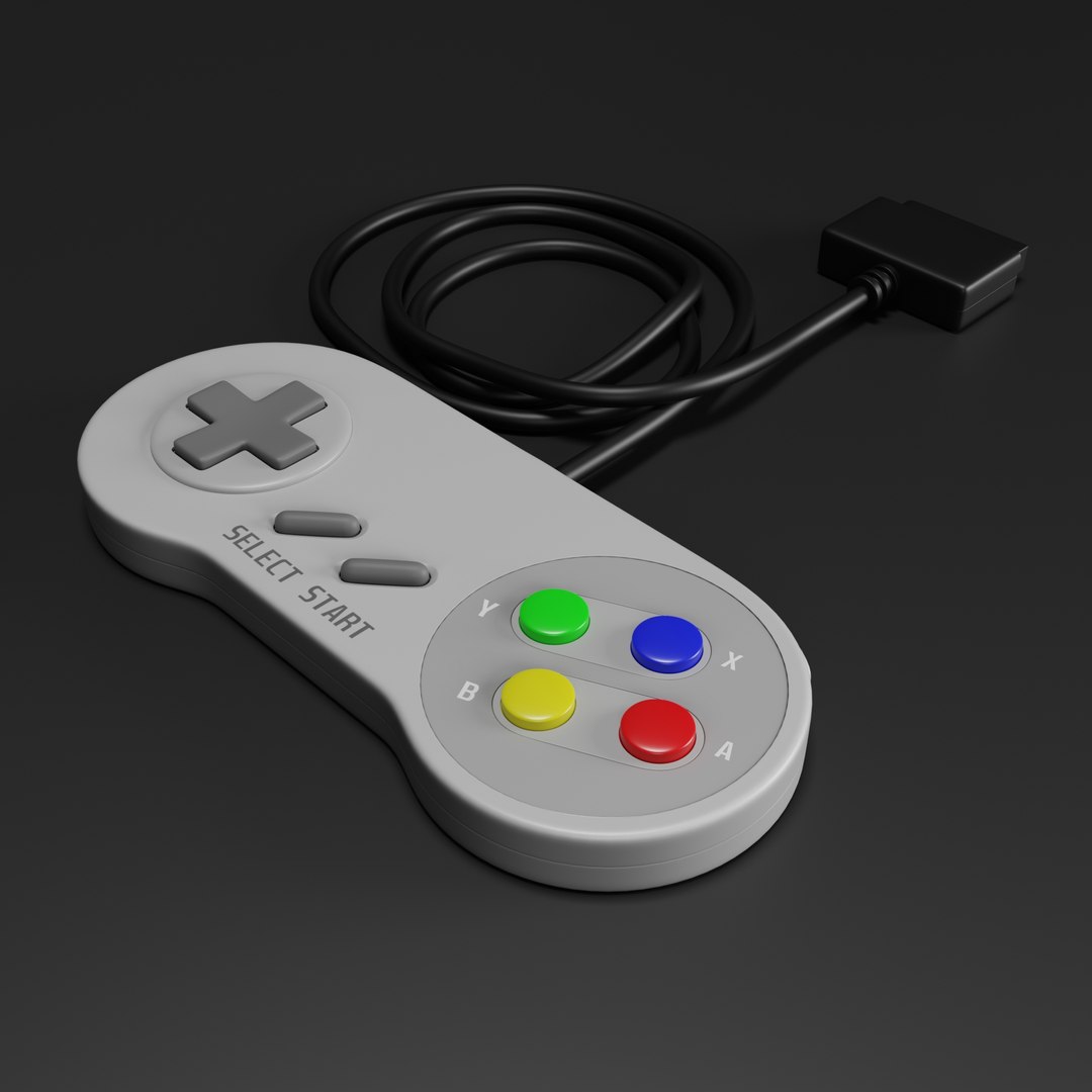 3D Retro Gamepad - TurboSquid 2033164