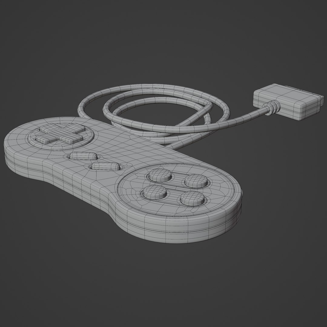 3D Retro Gamepad - TurboSquid 2033164