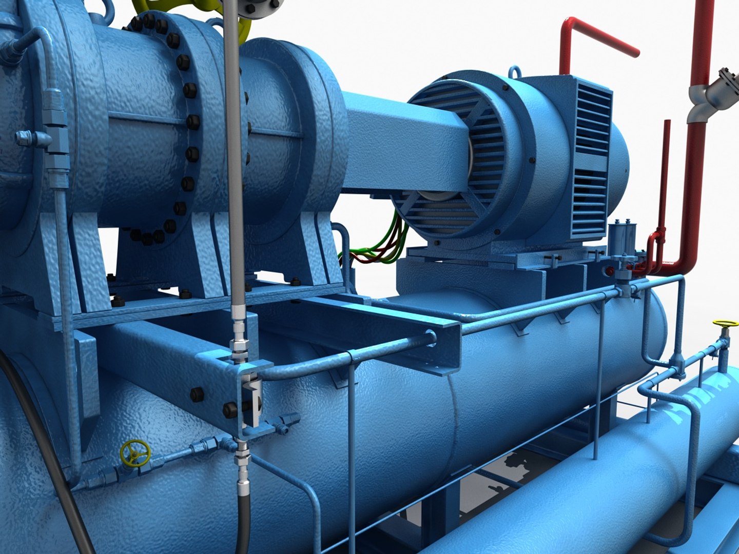 3D Ammonia Compressor Model - TurboSquid 2085067