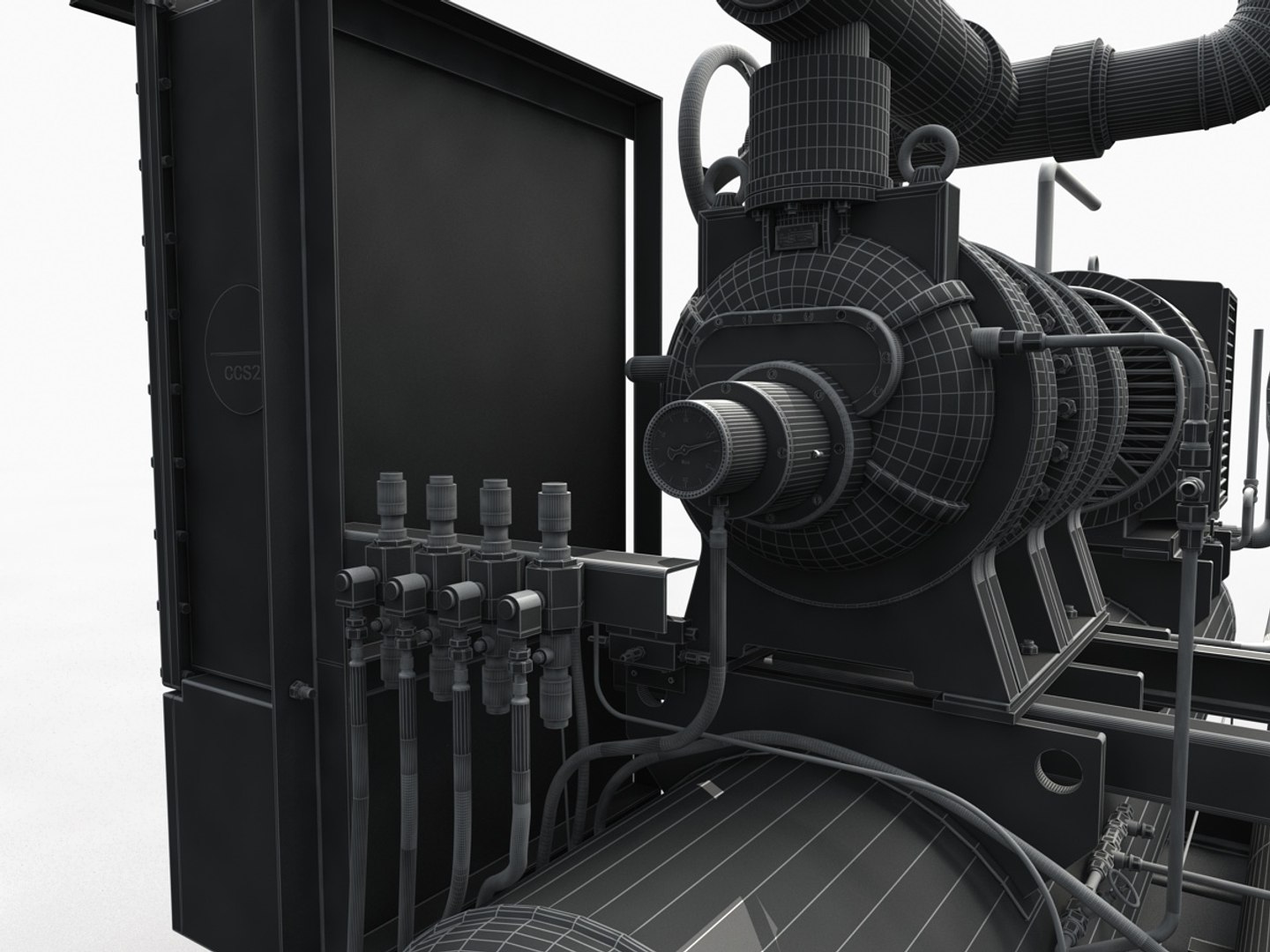 3D Ammonia Compressor model - TurboSquid 2085067