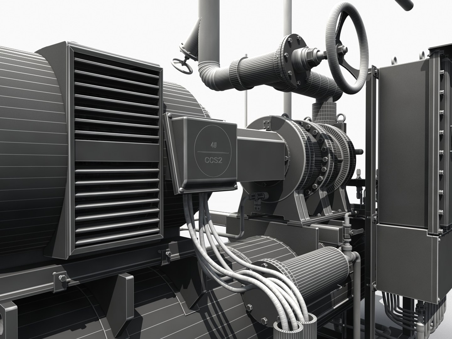 3D Ammonia Compressor Model - TurboSquid 2085067