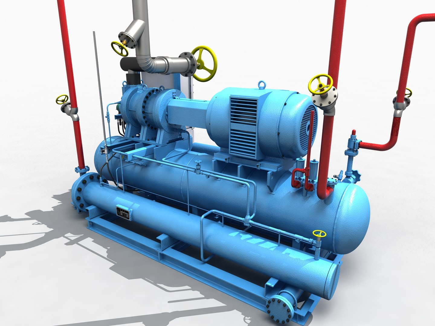 3D Ammonia Compressor Model - TurboSquid 2085067
