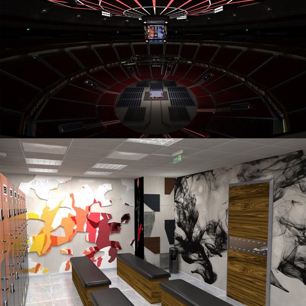 Boxing Stadium and Locker Room 3D - TurboSquid 1755237