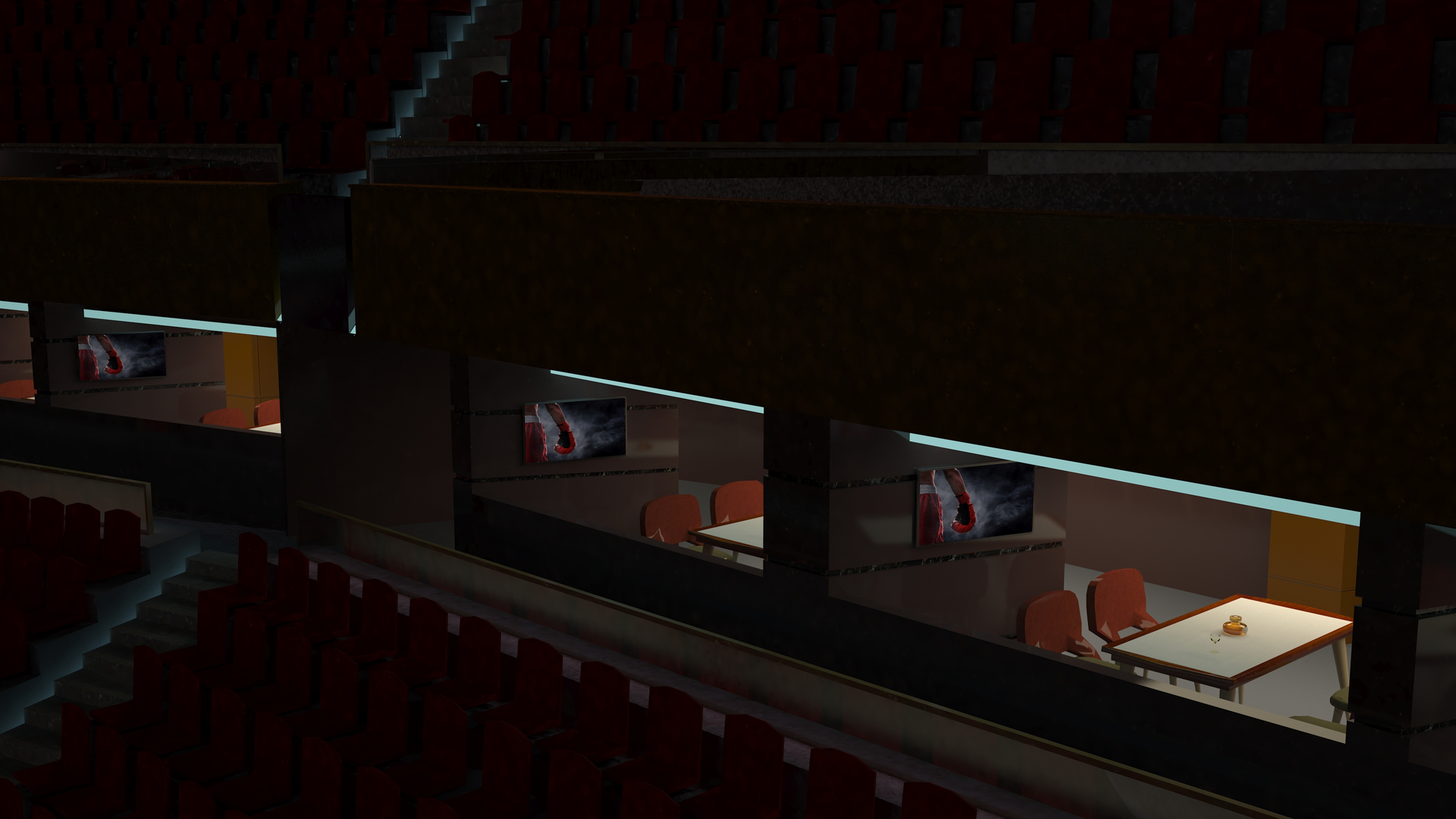 3D Boxing Arena and Locker Room model - TurboSquid 1754372