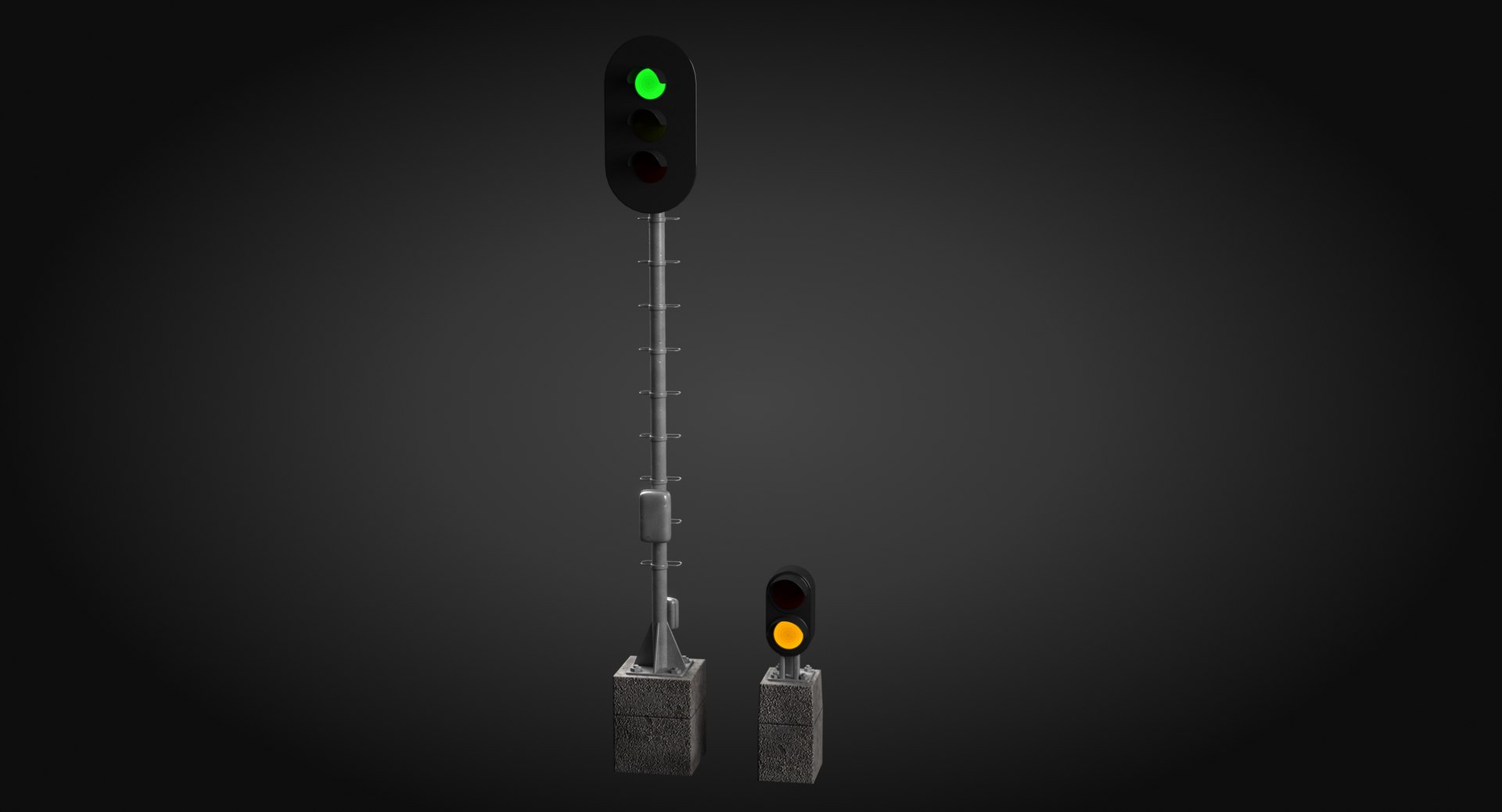 3D Railroad Signal Lights Model - TurboSquid 1302976