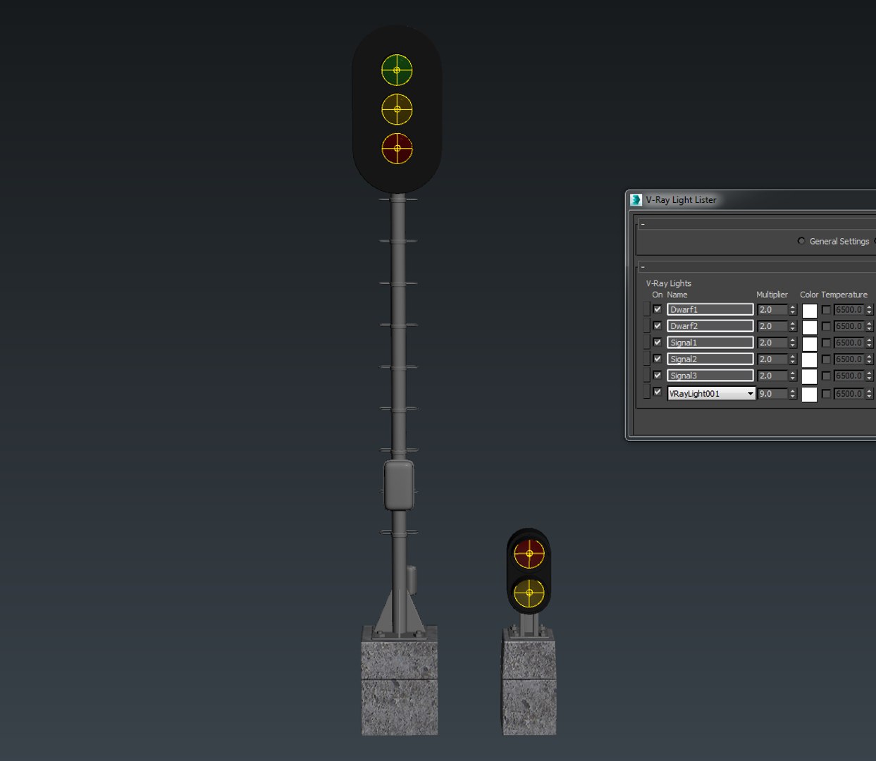 3D Railroad Signal Lights Model - TurboSquid 1302976