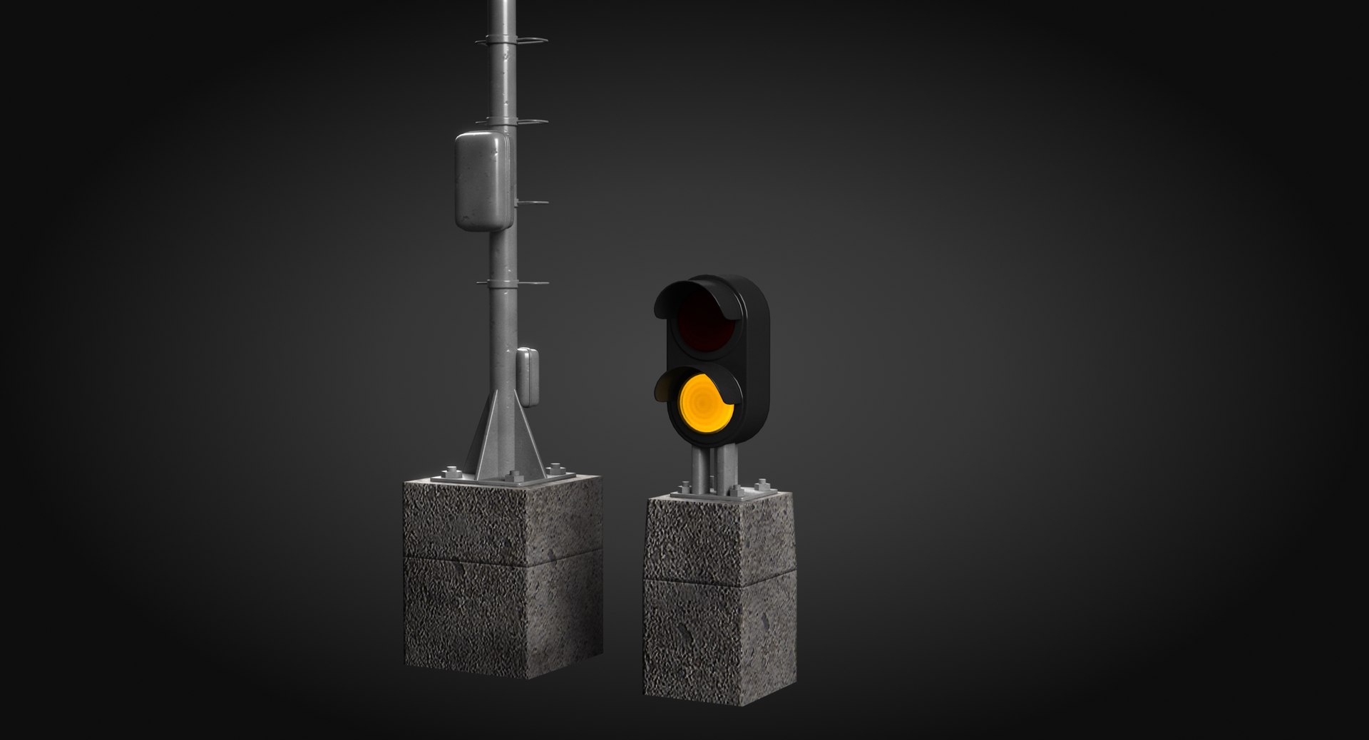 3D Railroad Signal Lights Model - TurboSquid 1302976