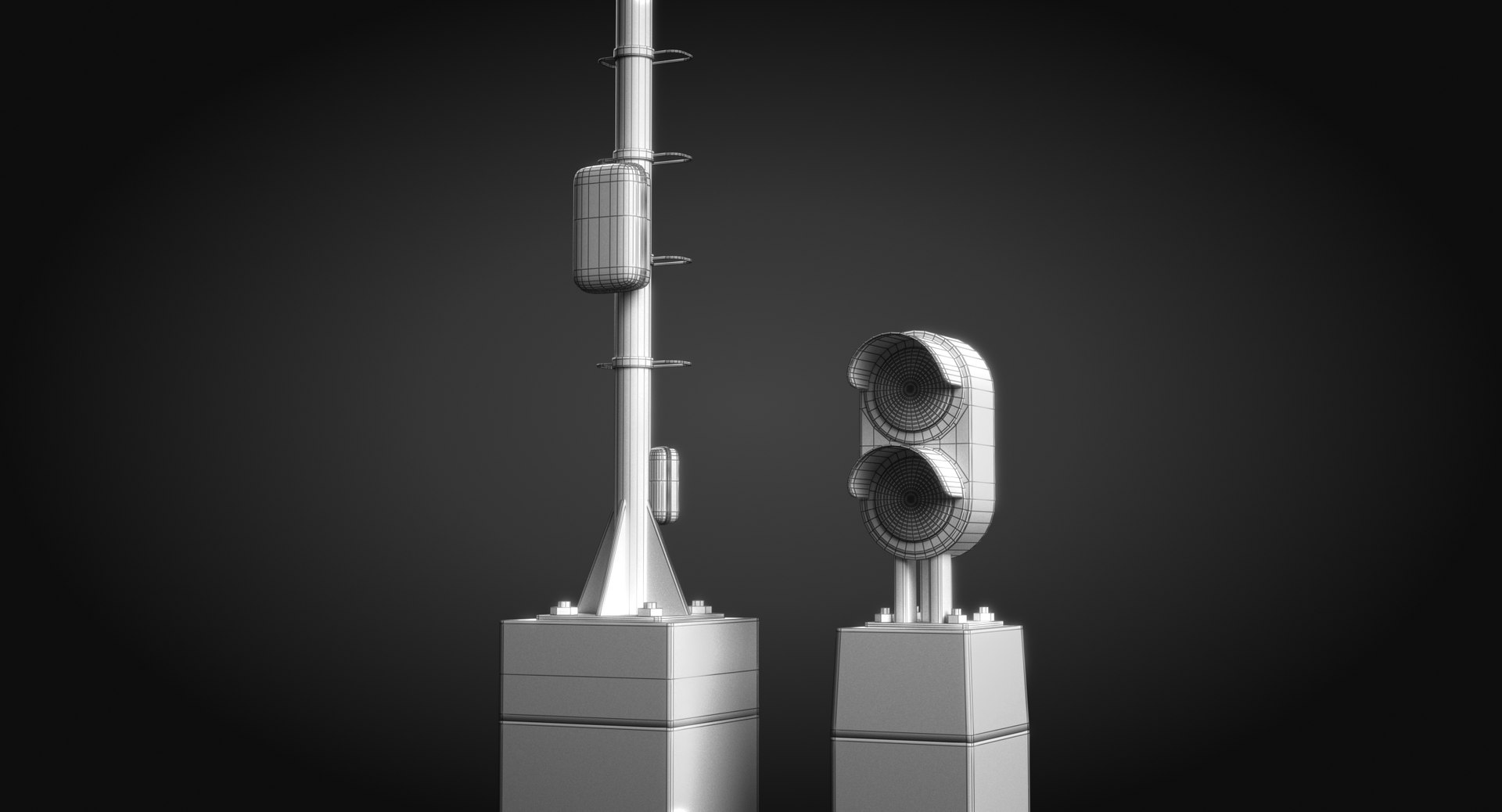 3D Railroad Signal Lights Model - TurboSquid 1302976