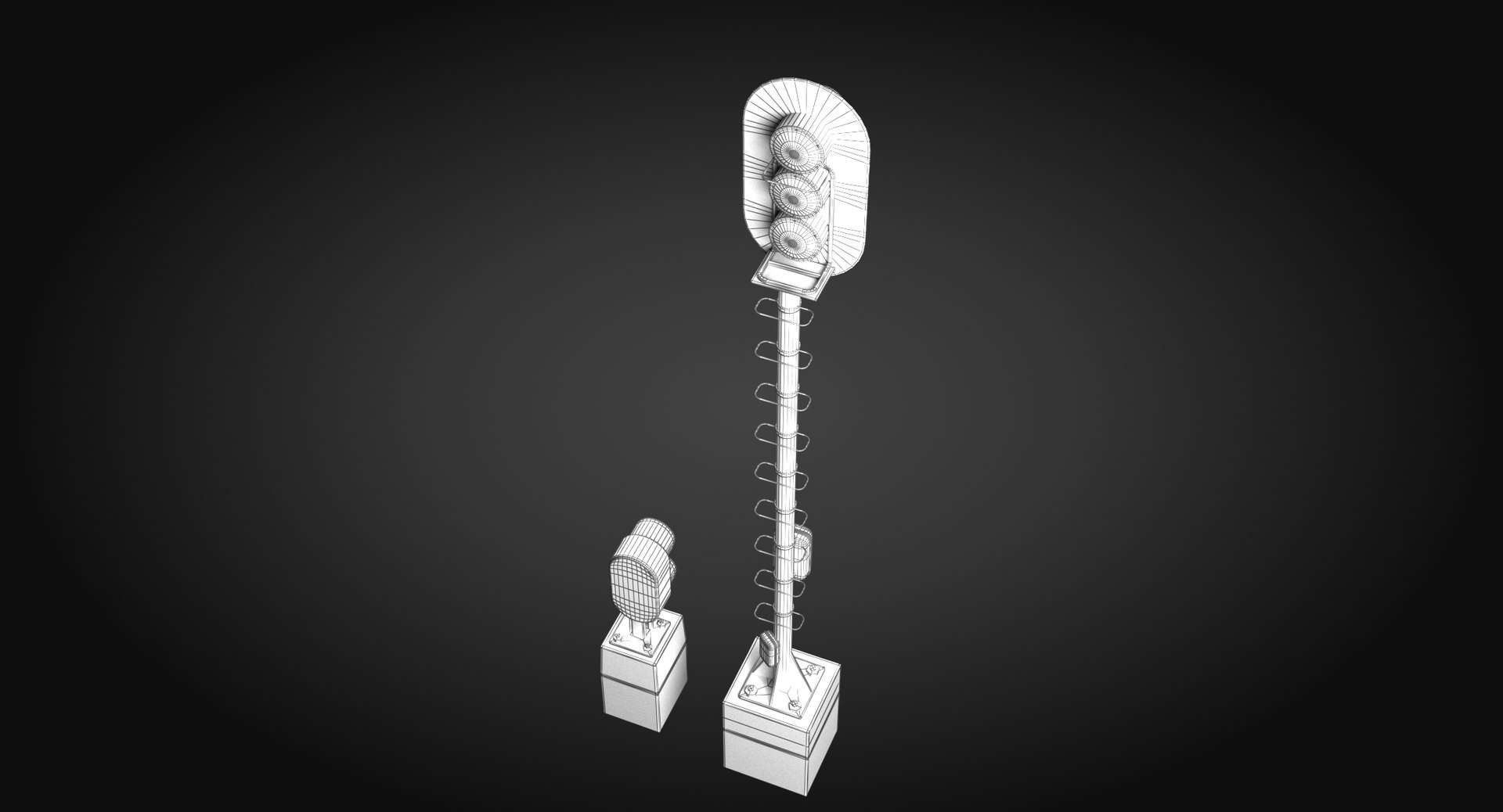 3D Railroad Signal Lights Model - TurboSquid 1302976