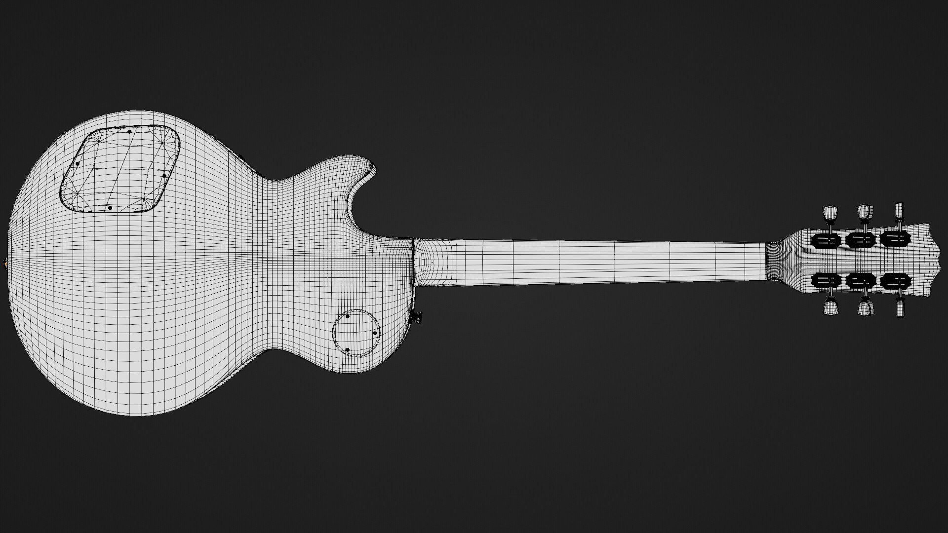 Guitar Les Paul Standard model - TurboSquid 2181695