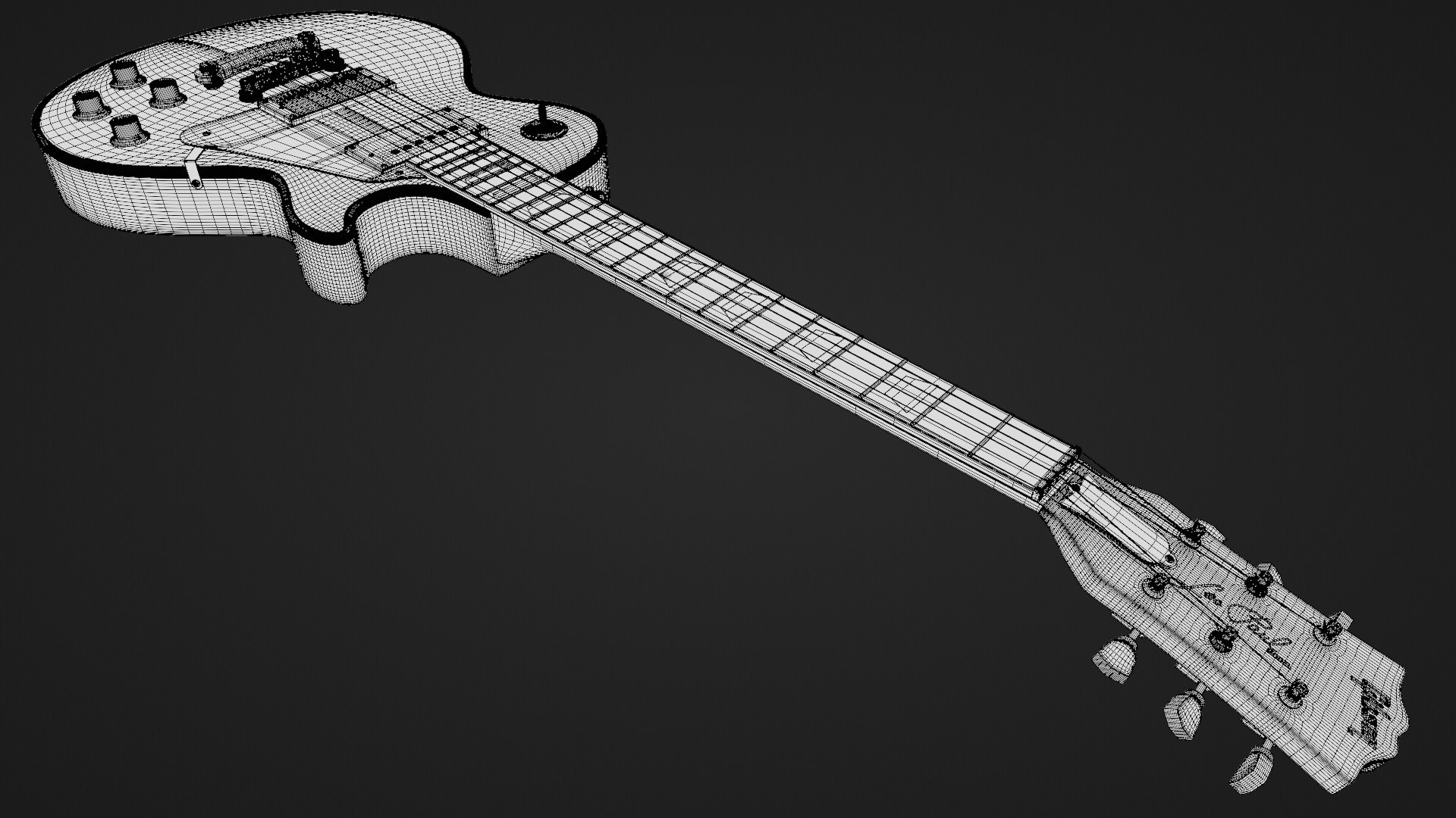 Guitar Les Paul Standard model - TurboSquid 2181695