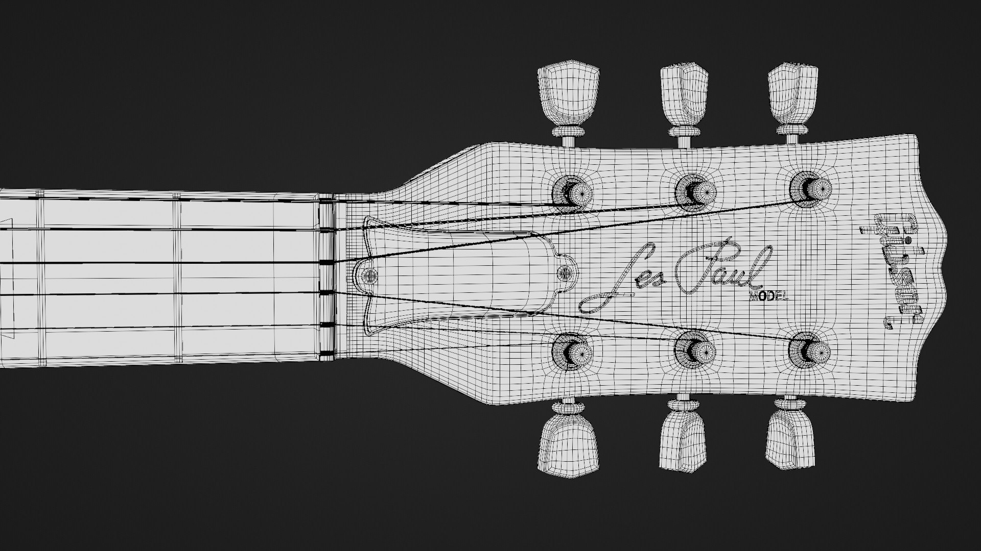 Guitar Les Paul Standard model - TurboSquid 2181695