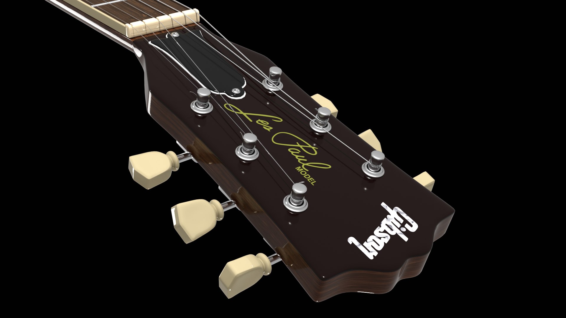 Guitar Les Paul Standard model - TurboSquid 2181695