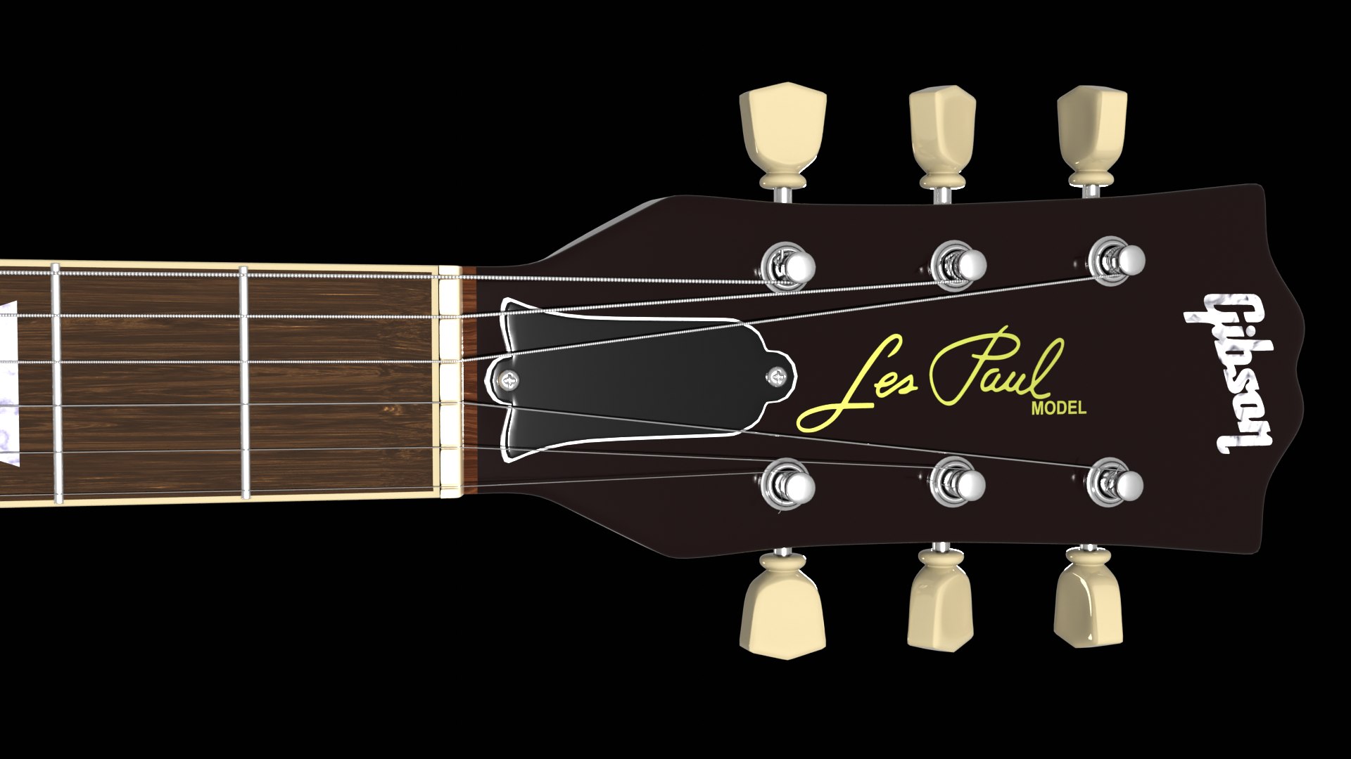 Guitar Les Paul Standard model - TurboSquid 2181695