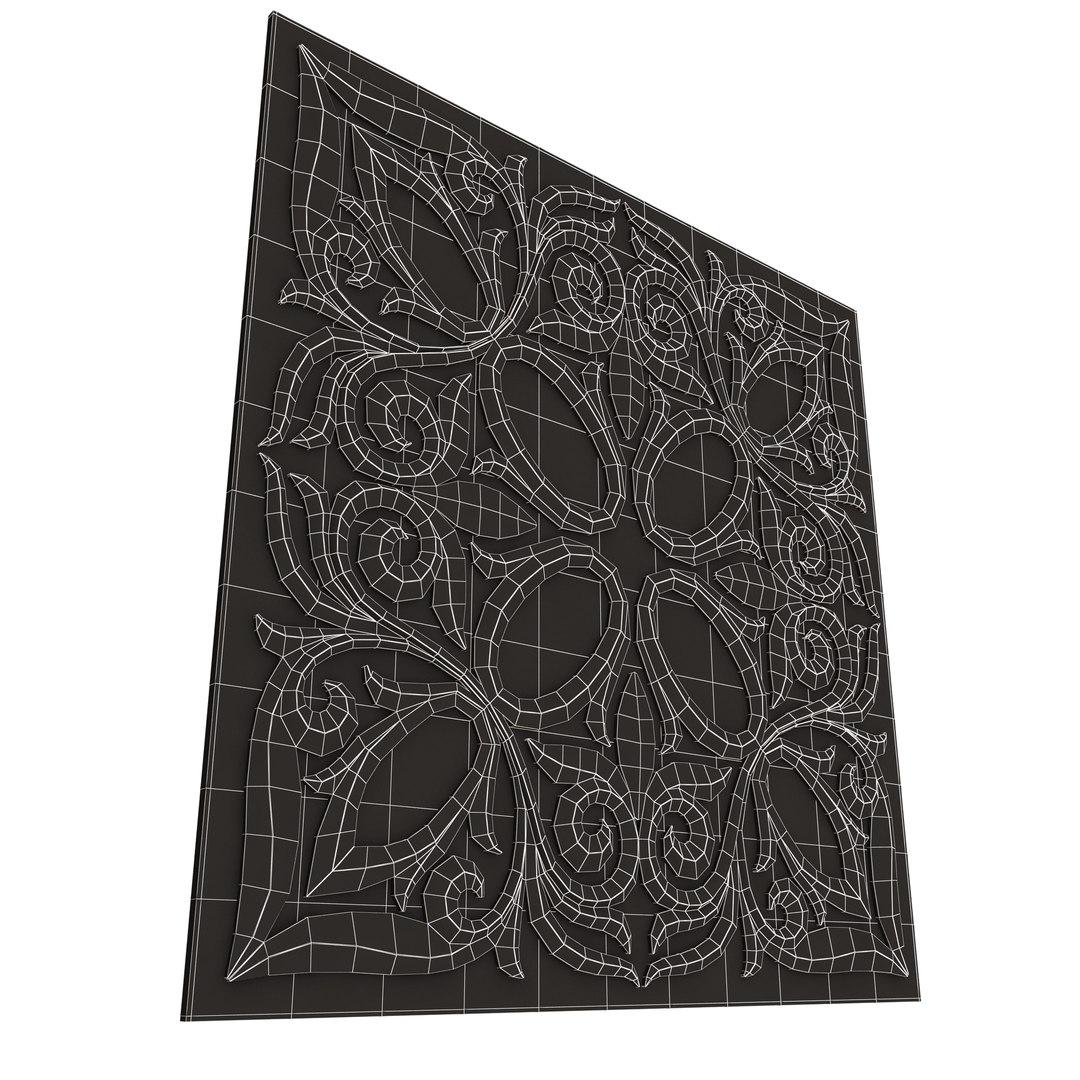 3D Carved Tile 01 Model - TurboSquid 1948299