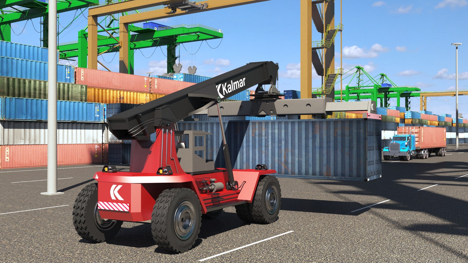 3D Model Port Container Terminal - TurboSquid 1587778