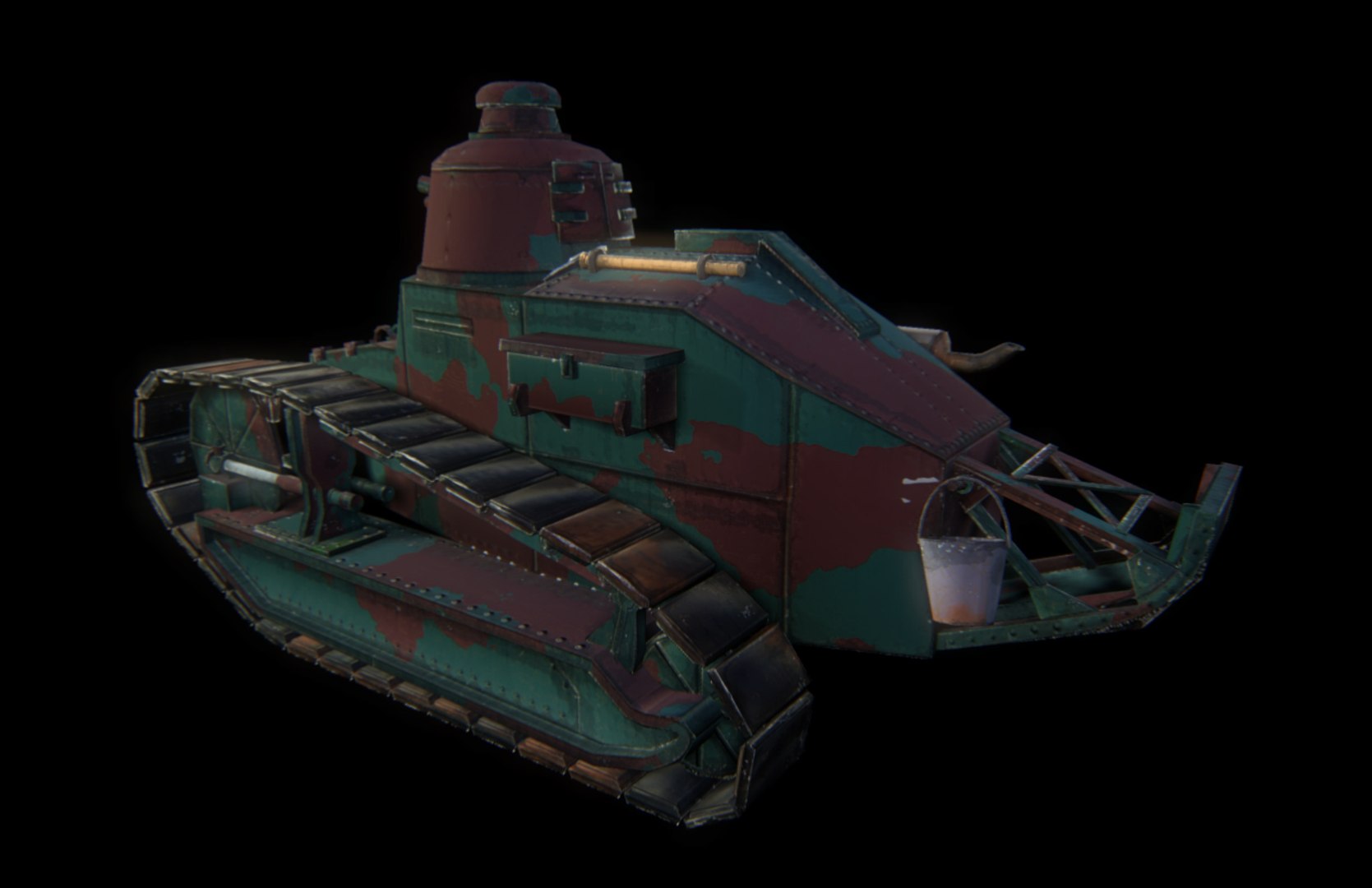 3d Ft17 Tank Model