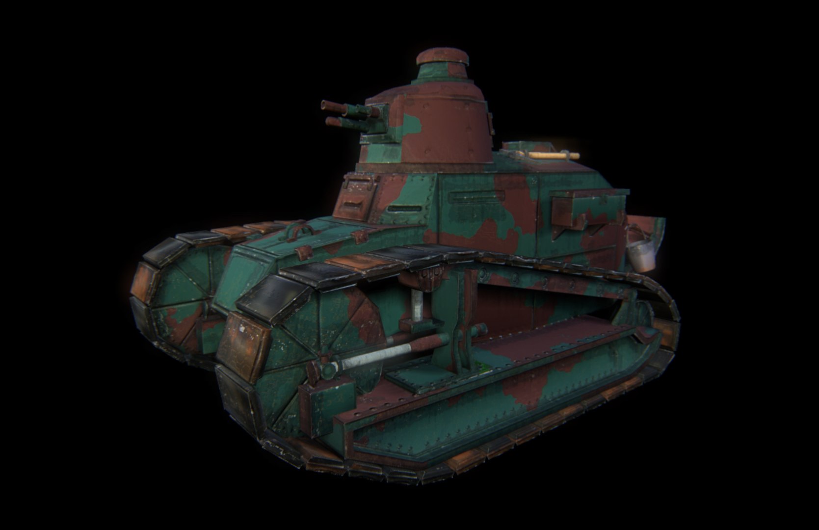 3d Ft17 Tank Model