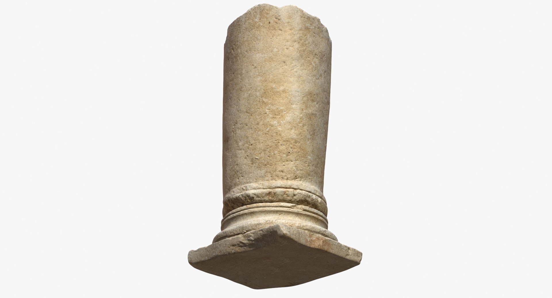 3D Medieval Stone Column Piece Model - TurboSquid 1520437