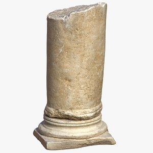 3D medieval stone column piece - TurboSquid 1538956