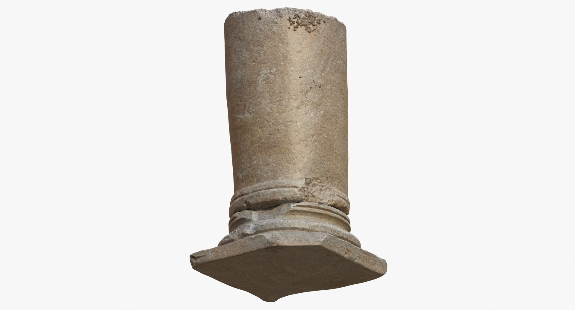 3D Medieval Stone Column Piece Model - TurboSquid 1520437