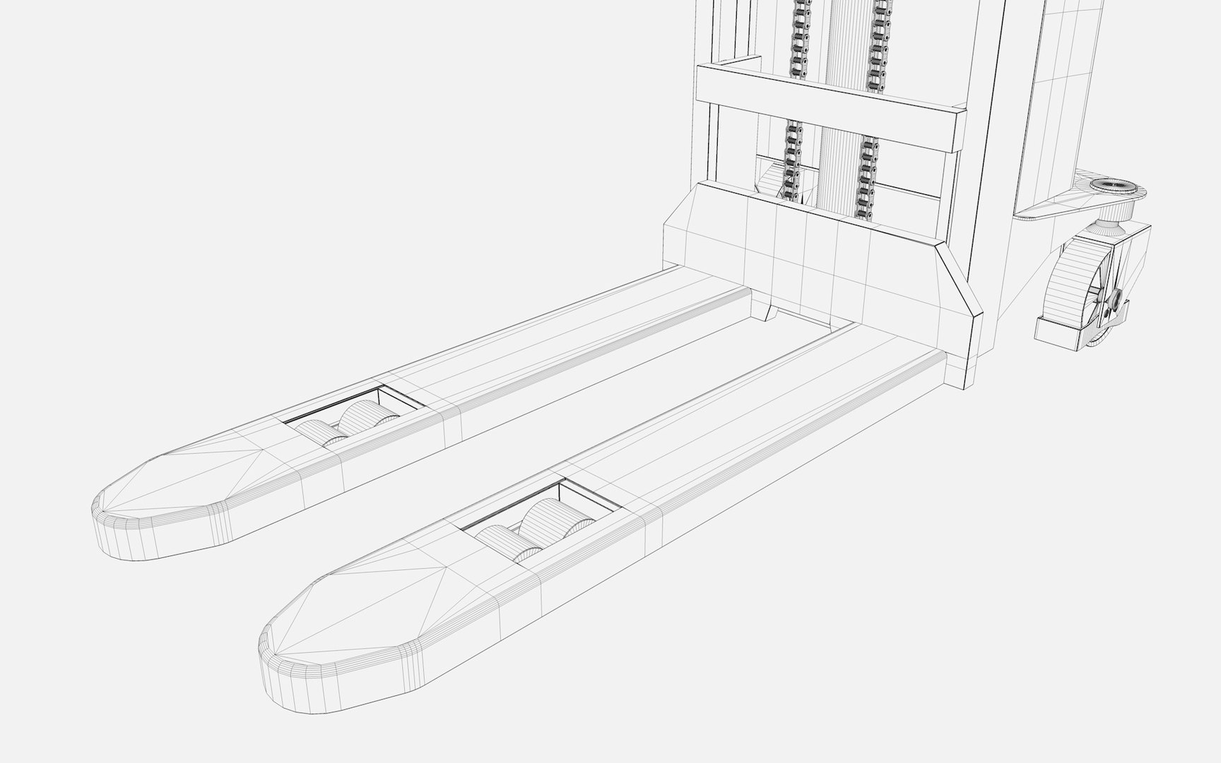 Electric Pallet Stacker Model - TurboSquid 2009028
