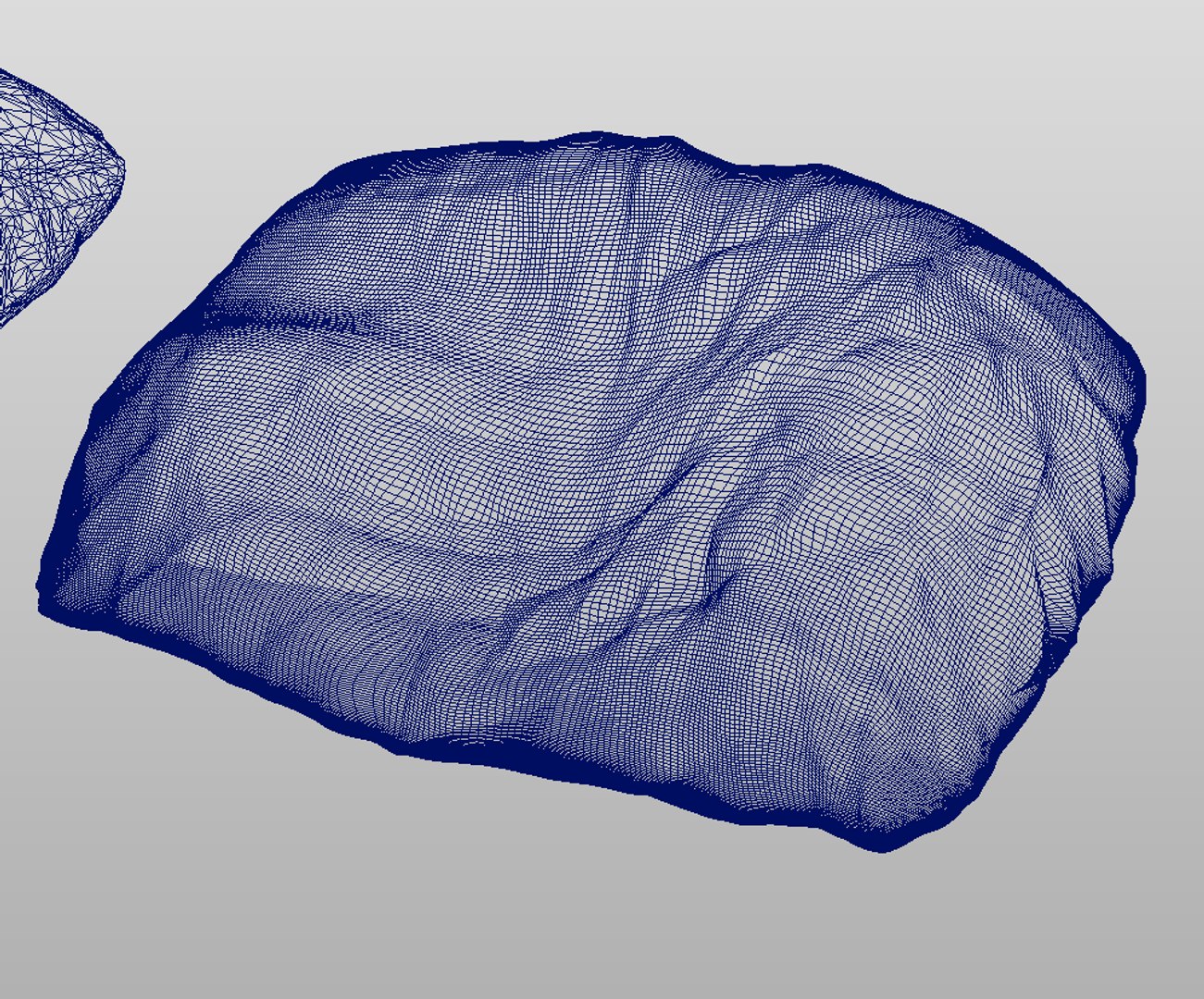 rumpled bed pillow 3d model