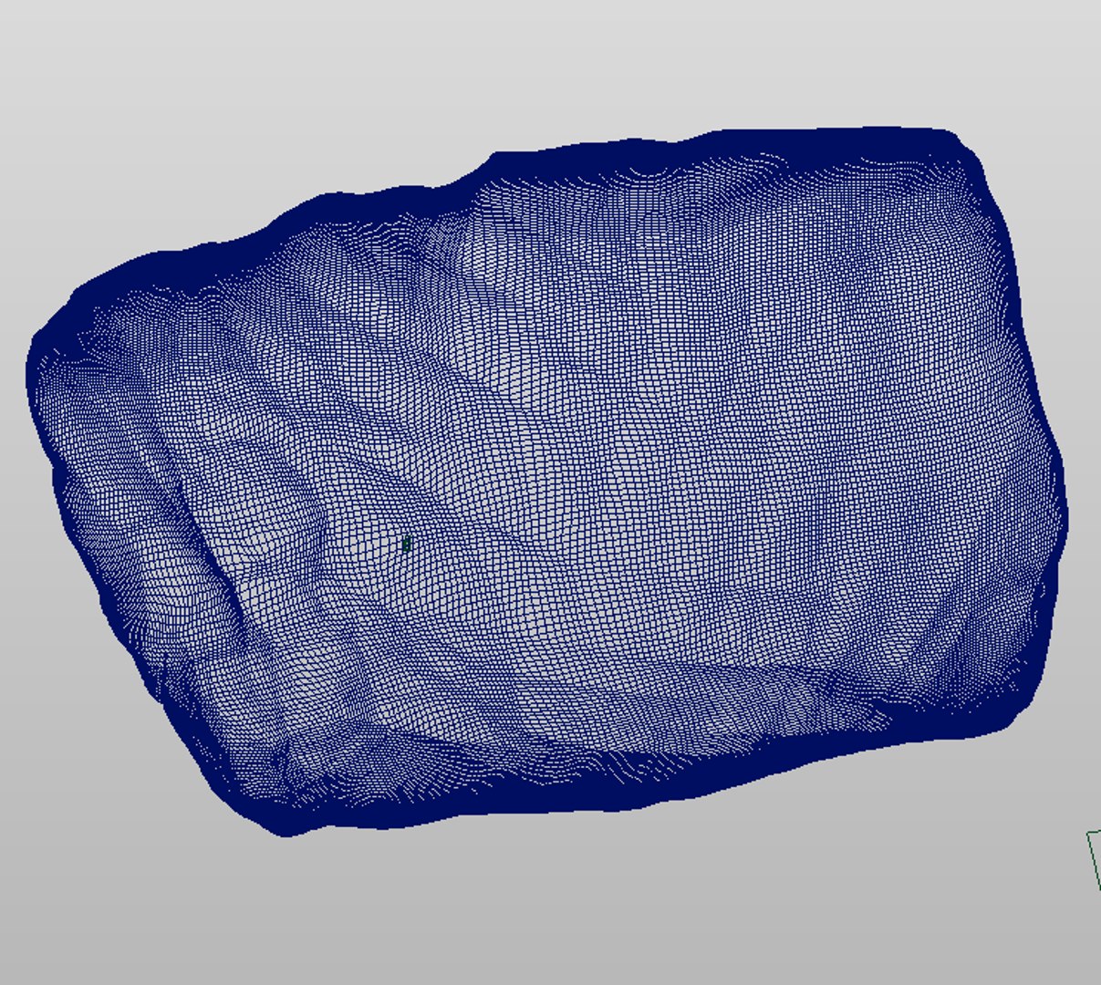 rumpled bed pillow 3d model