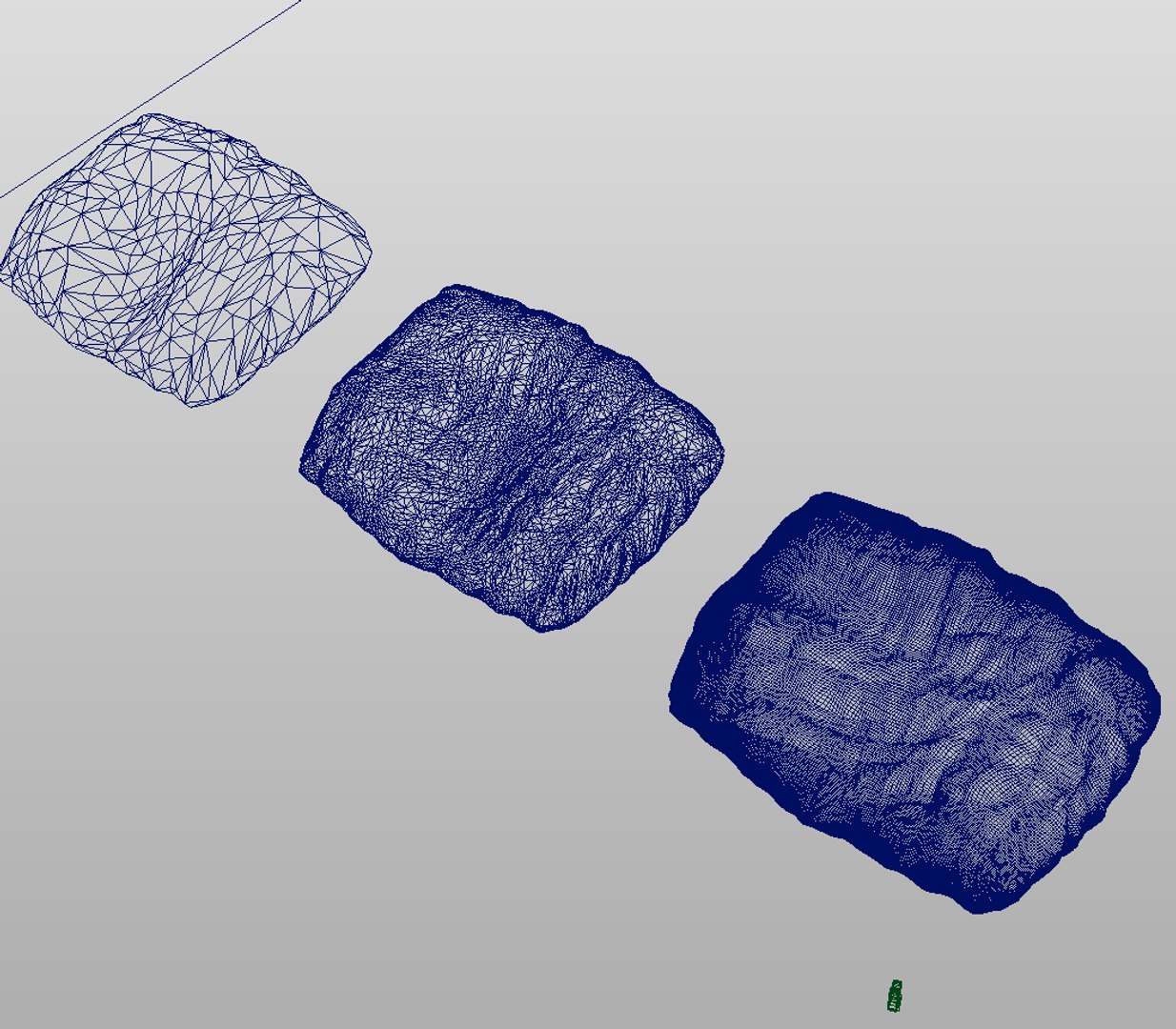 rumpled bed pillow 3d model