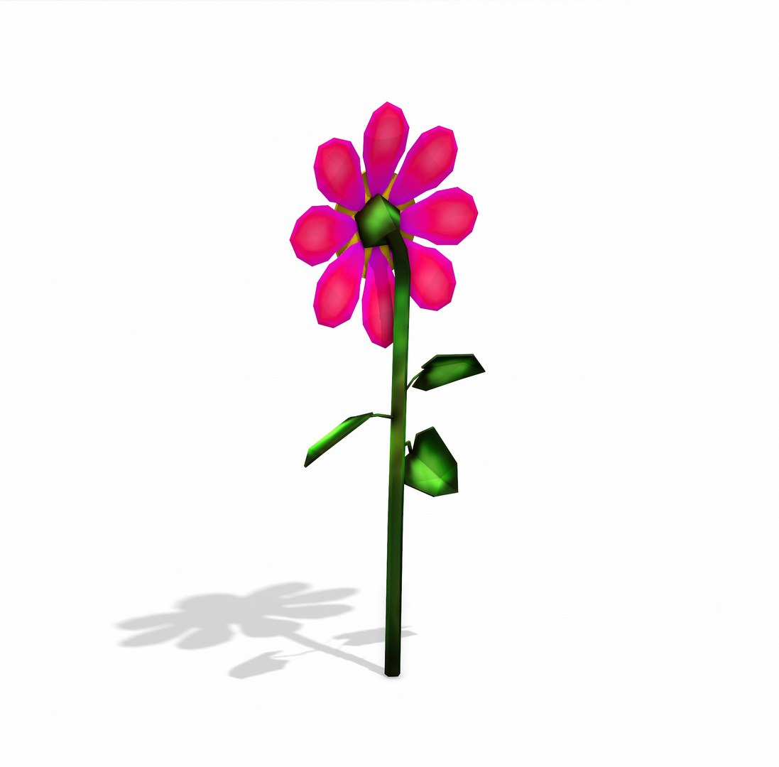 Pink Flower 3D Model - TurboSquid 1306872