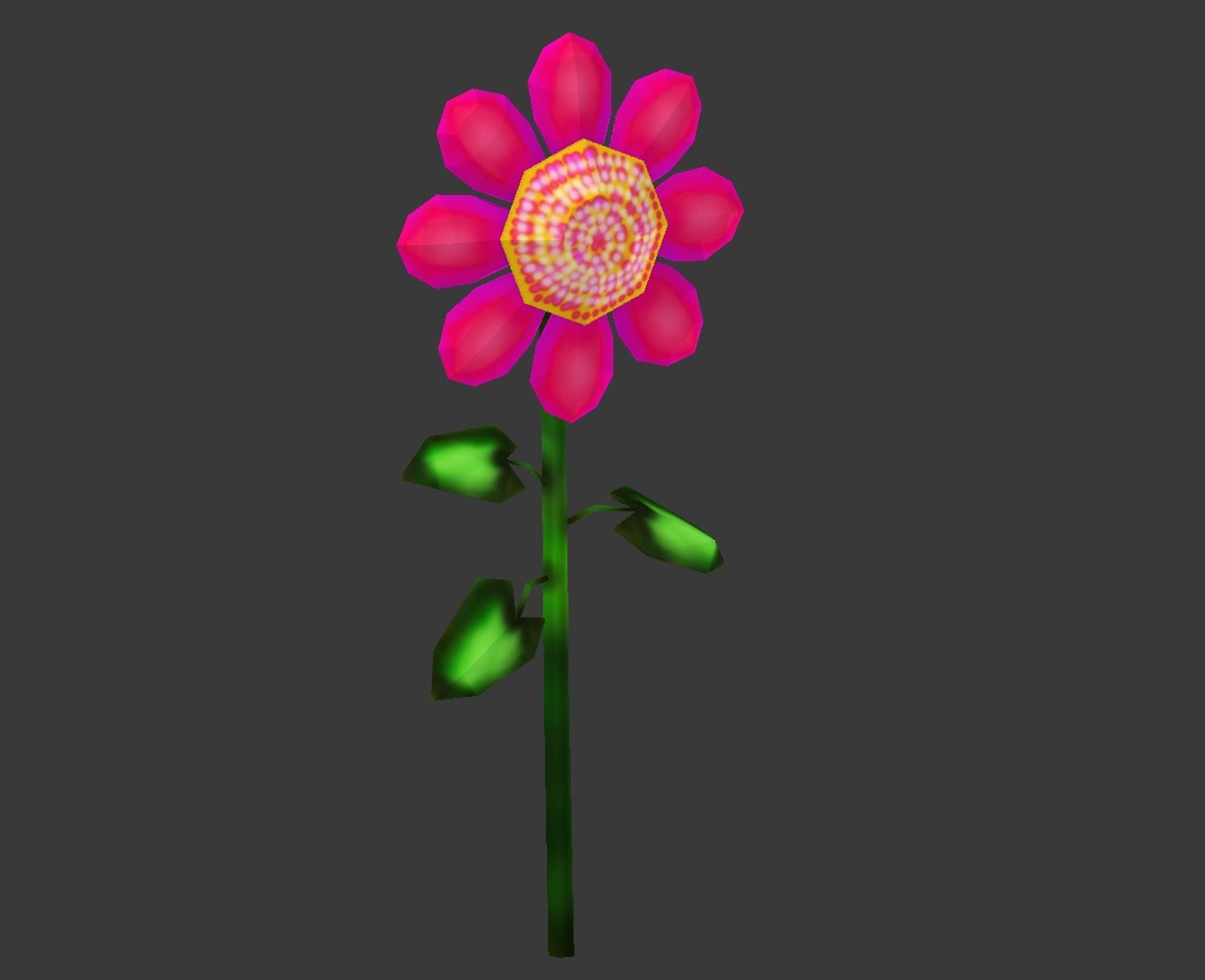 Pink Flower 3D Model - TurboSquid 1306872