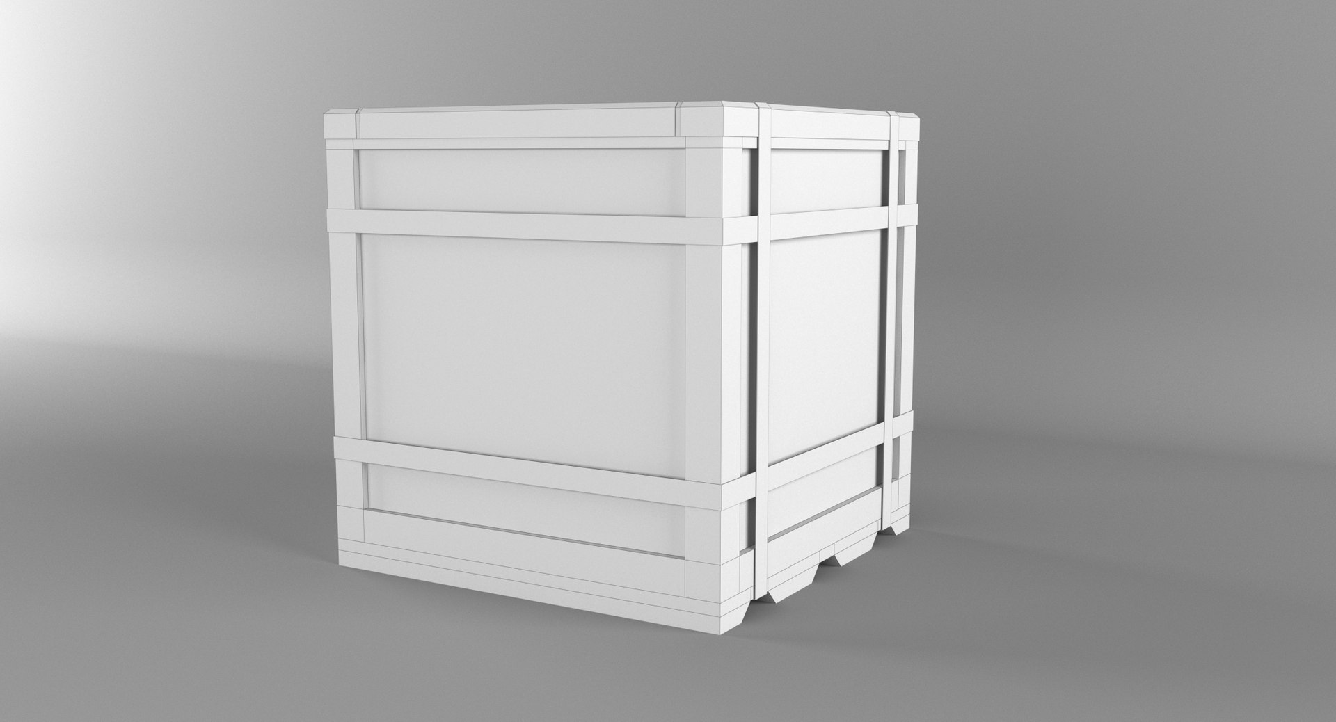 3D Wooden Cargo Box Model - TurboSquid 1335836