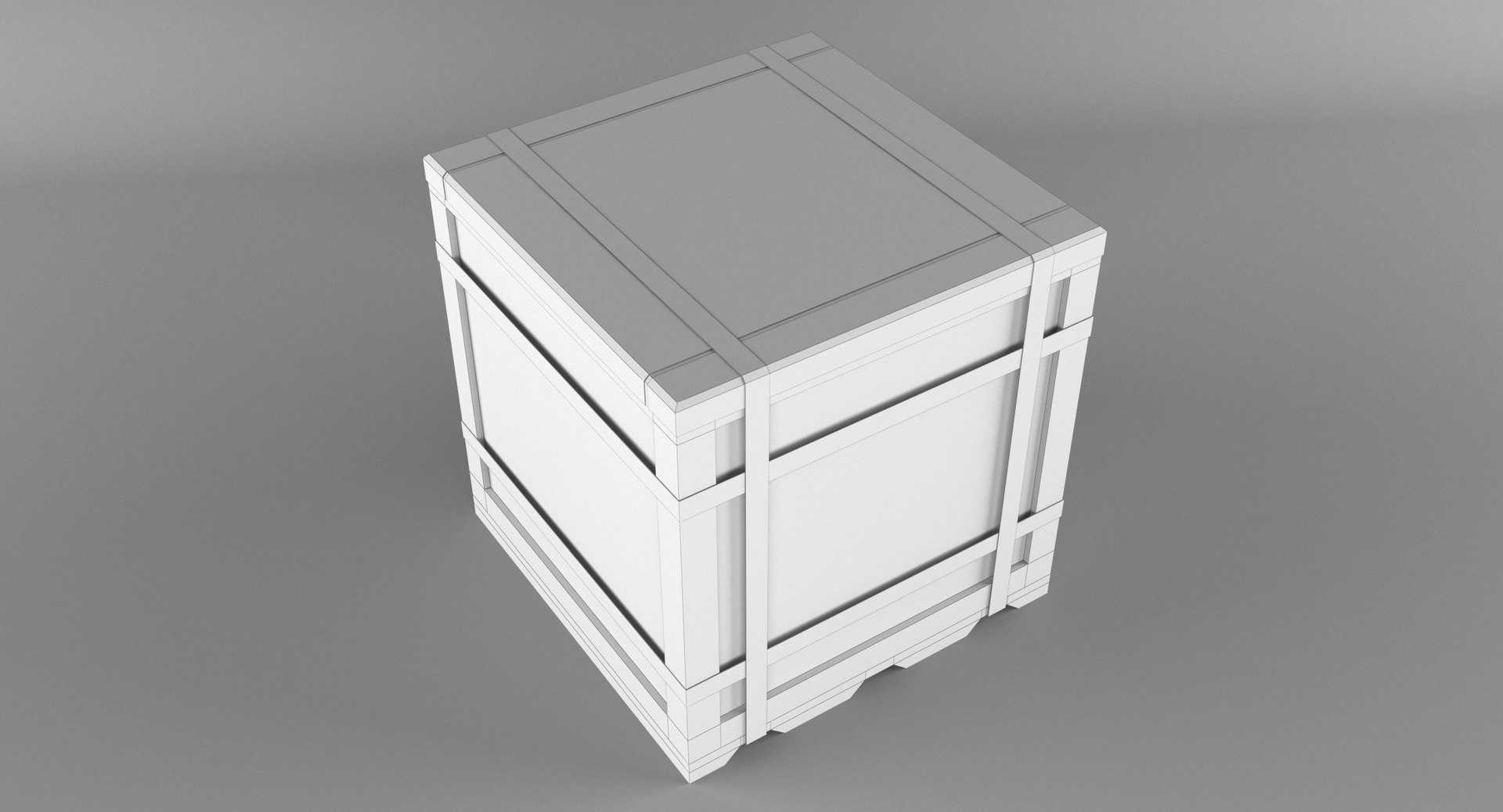3D Wooden Cargo Box Model - TurboSquid 1335836