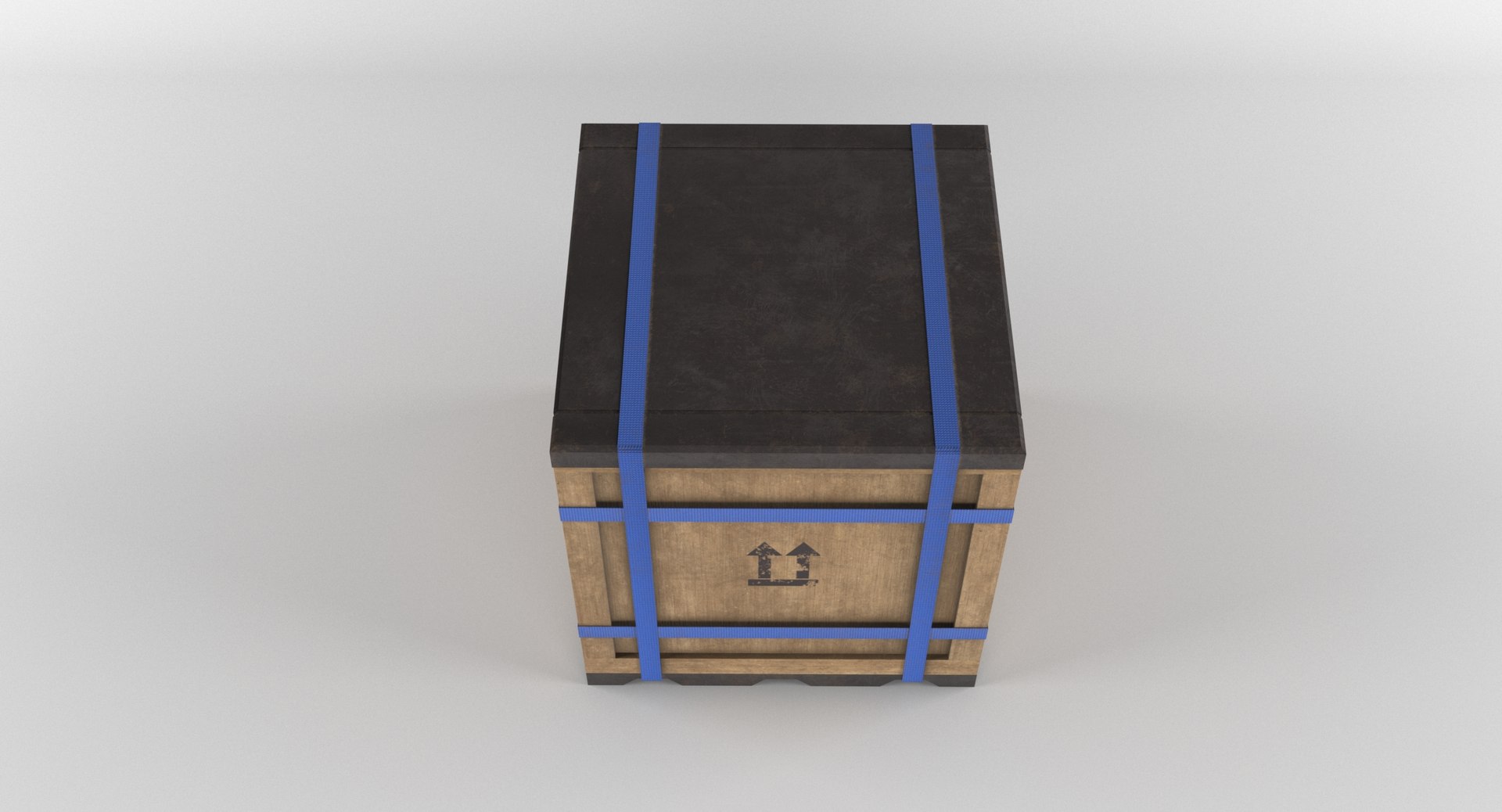 3D Wooden Cargo Box Model - TurboSquid 1335836