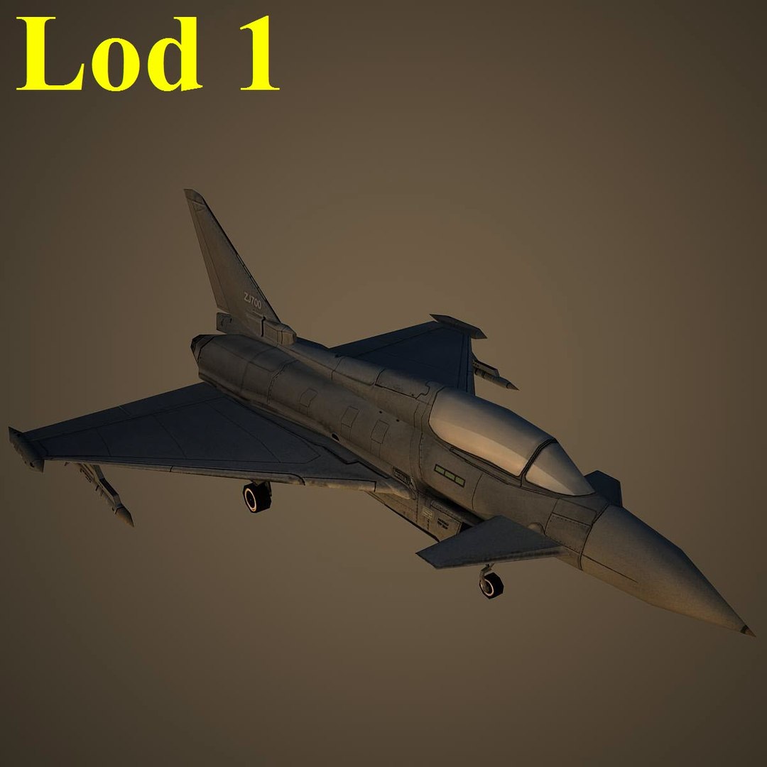 3d Eurofighter Typhoon Gaf Model