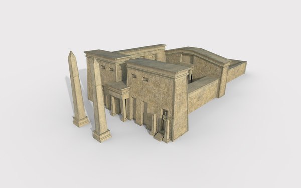 Egypt temple model - TurboSquid 1614776