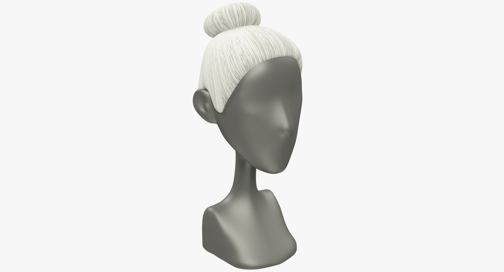 3D polygonal hairstyles woman hair - TurboSquid 1280834
